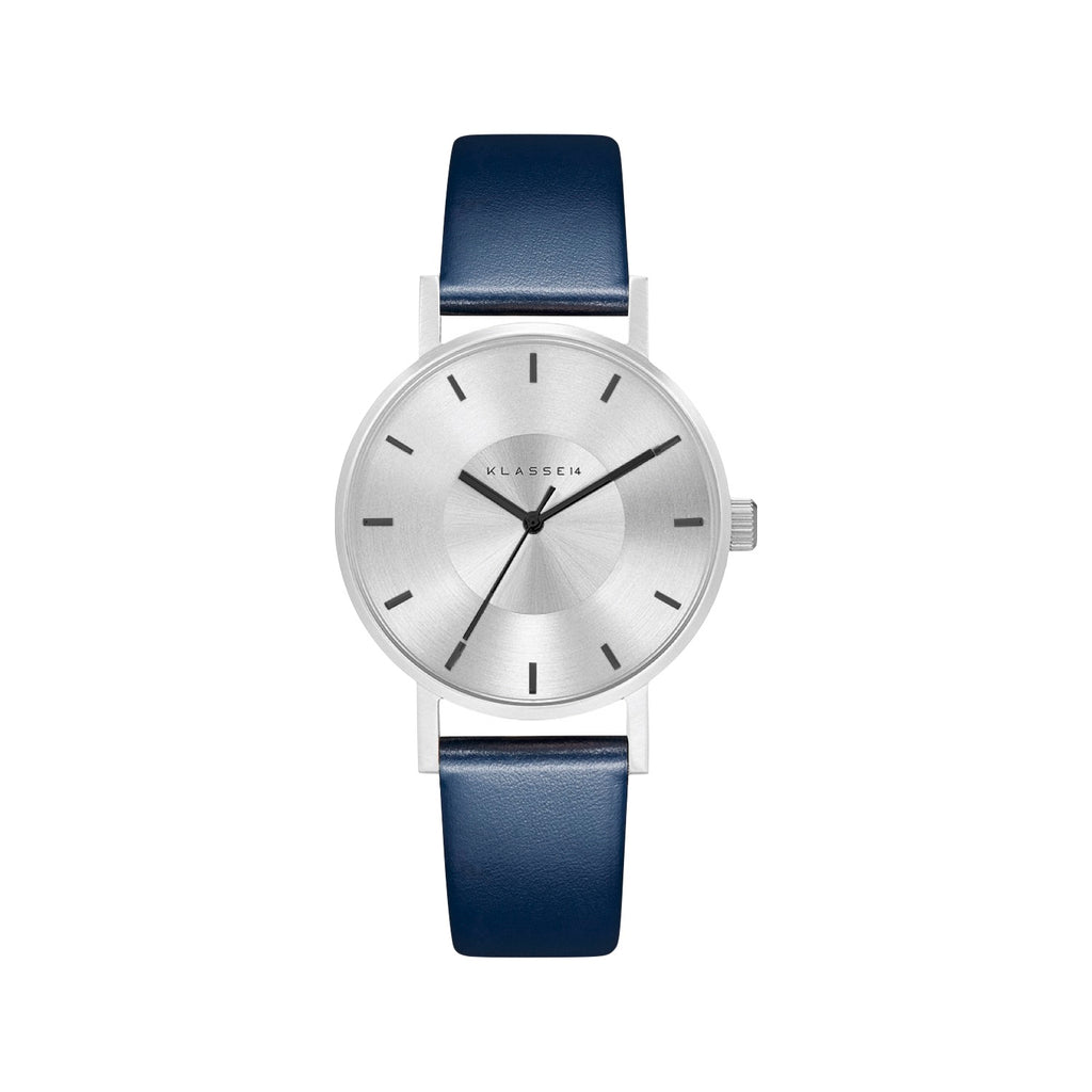 Volare Silver with Blue Leather Strap 36mm WVO20SR007W – KLASSE14 JAPAN